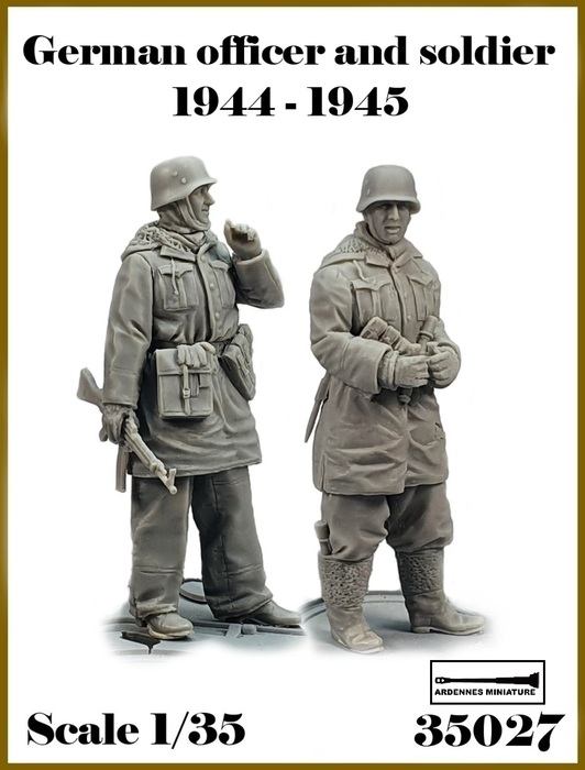 GERMAN OFFICER AND SOLDIER 1944-1945 35027 :: Ardennes Miniature
